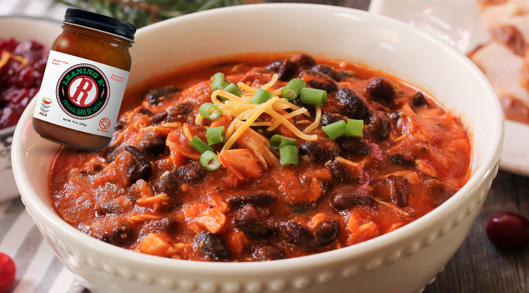 Original MILD Salsa Hearty Turkey Chili – LEANING R Salsa